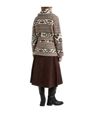 Polo Ralph Lauren Wool-blend Shawl Collar Cardigan With Intarsia And Jacquard Detailing
