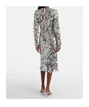 Dolce & Gabbana Sequined Midi Dress