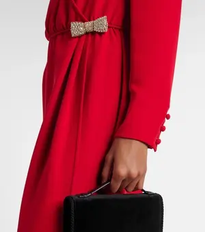 Valentino Garavani Embellished Silk Midi Dress