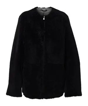 TOTEME Shearling Jacket - Black