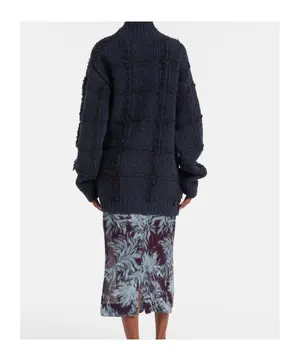 Dries Van Noten Checked Wool Cardigan