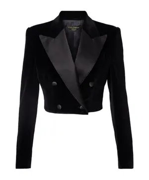 Dolce & Gabbana Long-sleeved Suit Jacket - Black