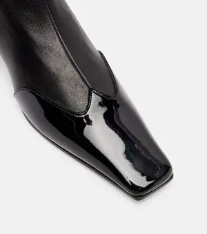 Khaite Nevada 85 Leather Ankle Boots