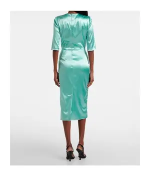 Dolce & Gabbana Satin Midi Dress