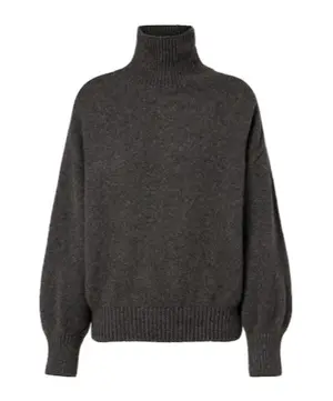 Khaite Willem Cashmere Turtleneck Sweater - Black