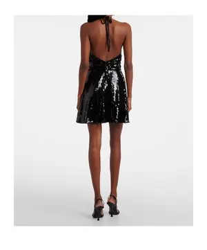 Dolce & Gabbana Sequined Halterneck Minidress