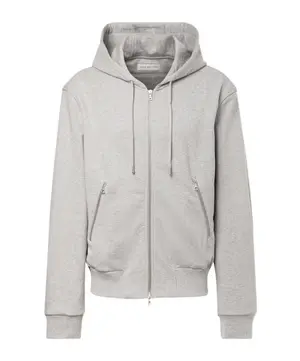 Dries Van Noten Cotton Zip-up Hoodie - Gray