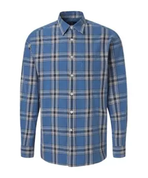 Dunhill Plaid Cotton Shirt - Blue