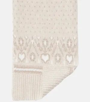 Khaite Lucerne Fair Isle Cashmere Scarf
