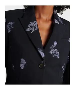 Erdem Wool And Cotton Jacquard Blazer