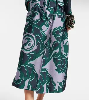 Dries Van Noten Printed Trench Coat