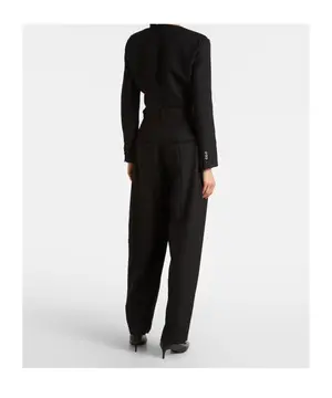 Khaite Dugan Wool Tapered Pants