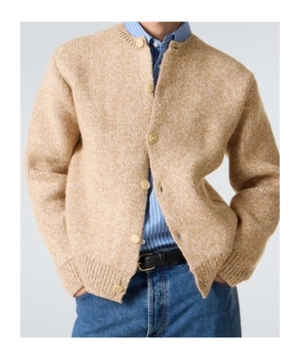 Auralee Wool And Alpaca-blend Double-faced Cardigan