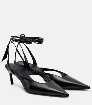 Attico Diane 55 Leather Slingback High-heeled Sandals
