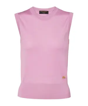 Dolce & Gabbana Crew Neck Vest - Pink