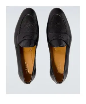 Kiton Leather Penny Loafers