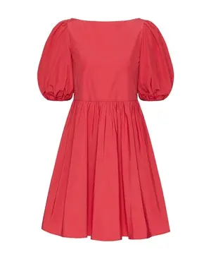 Red Valentino Knit A Dress With Details - Red