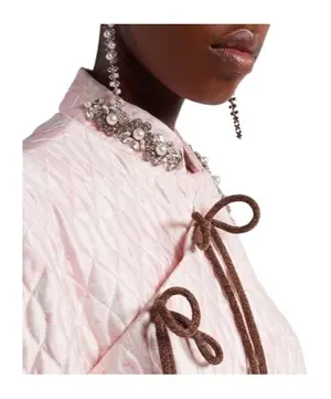 Simone Rocha Embellished Quilted Jacket