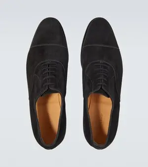 John Lobb Suede Derby Shoes