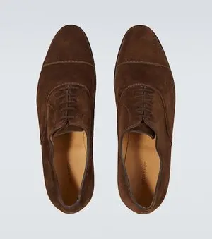 John Lobb City Ii Suede Derby Shoes