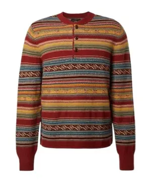 Ralph Lauren Wool-blend Jacquard Sweater - Brown