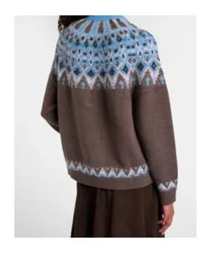Staud Zane Fair Isle Wool-blend Sweater