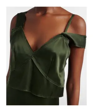 TOTEME Deconstructed Satin Slip Dress