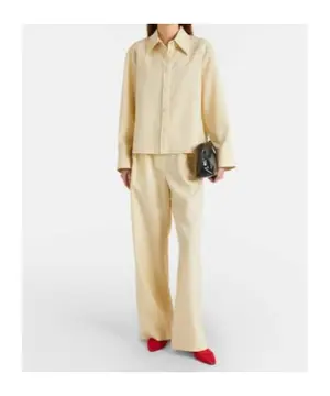 JIL SANDER Perforated Suede Ballet Flats