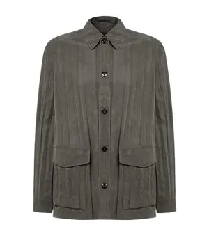 Giorgio Armani Canvas Overshirt - Black