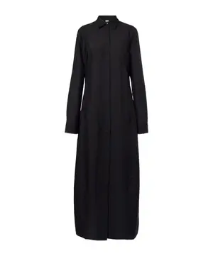 TOTEME Silk-blend Shirt Dress - Black