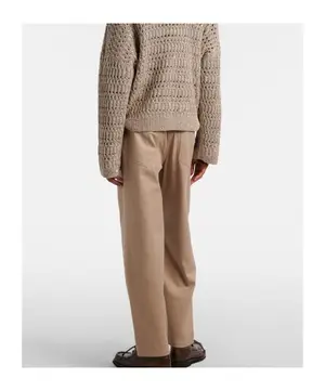 Brunello Cucinelli Cotton-blend Straight Pants