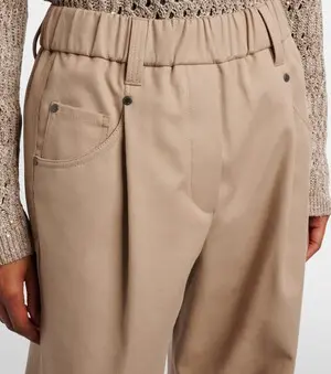 Brunello Cucinelli Cotton-blend Straight Pants