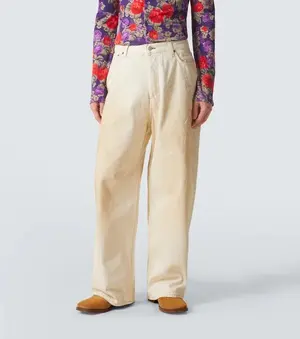 Acne Studios Distressed Wide-leg Jeans