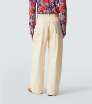 Acne Studios Distressed Wide-leg Jeans