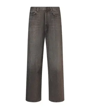 Acne Studios Embellished Wide-leg Jeans - Black