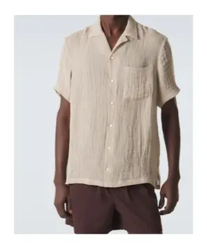 Le Kasha Linen Bowling Shirt