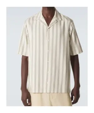 Le Kasha Striped Silk Bowling Shirt