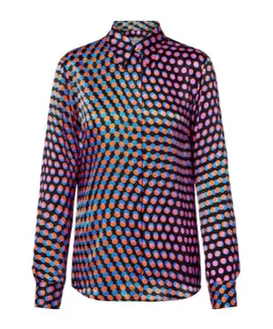 Dries Van Noten Polka-dot Silk Shirt - Multicolor