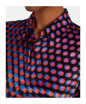 Dries Van Noten Polka-dot Silk Shirt