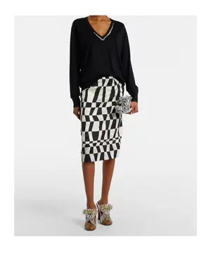 Dries Van Noten Embellished Wool Sweater