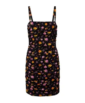 Dolce & Gabbana Floral Silk-blend Charmeuse Minidress - Black