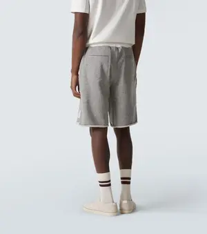 Brunello Cucinelli Cotton And Linen Jersey Shorts