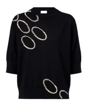 Dries Van Noten Embellished Wool Sweater - Black