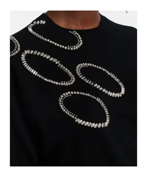 Dries Van Noten Embellished Wool Sweater