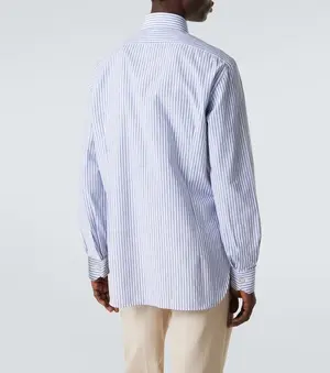 Kiton Striped Cotton Shirt