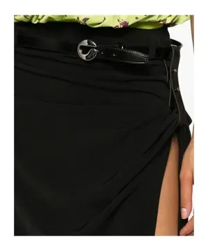 Coperni Belted Ruched Midi Skirt