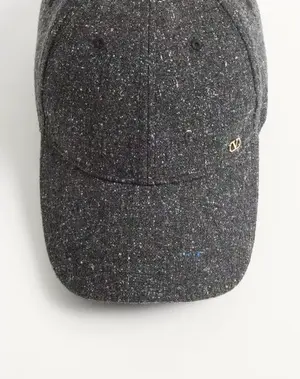 Valentino Garavani Vlogo Signature Wool Baseball Cap
