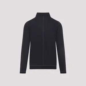 Prada Long-sleeved Wool Polo Sweater - No