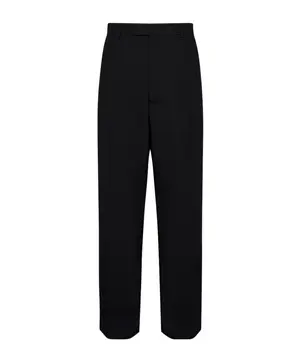 Vetements Casual Pants With Belt Loops - Black