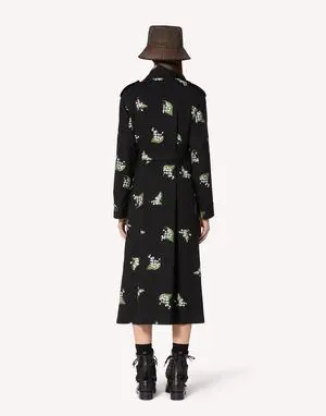 Red Valentino May Lily Jacquard Trench Coat